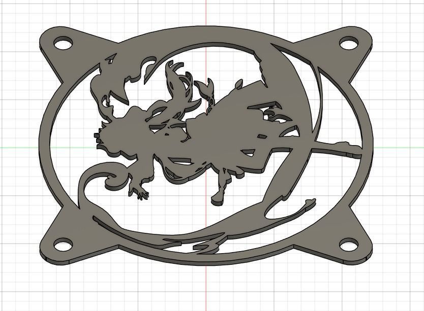 Genshin Impact Nilou PC fan cover 3D model 3D printable | CGTrader