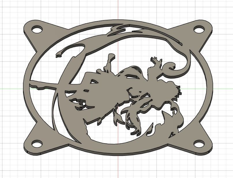 Genshin Impact Nilou PC fan cover 3D model 3D printable | CGTrader