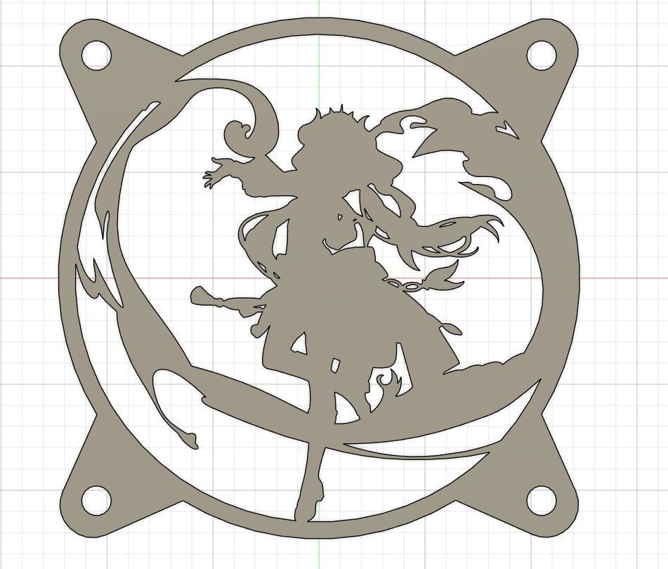 Genshin Impact Nilou PC fan cover 3D model 3D printable | CGTrader