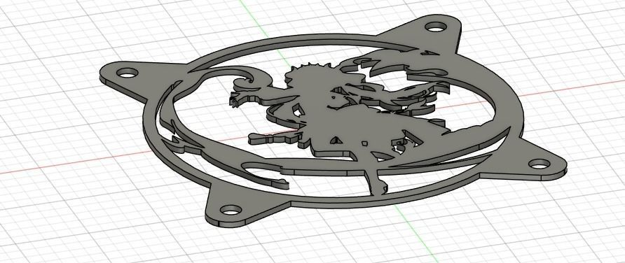 Genshin Impact Nilou PC fan cover 3D model 3D printable | CGTrader