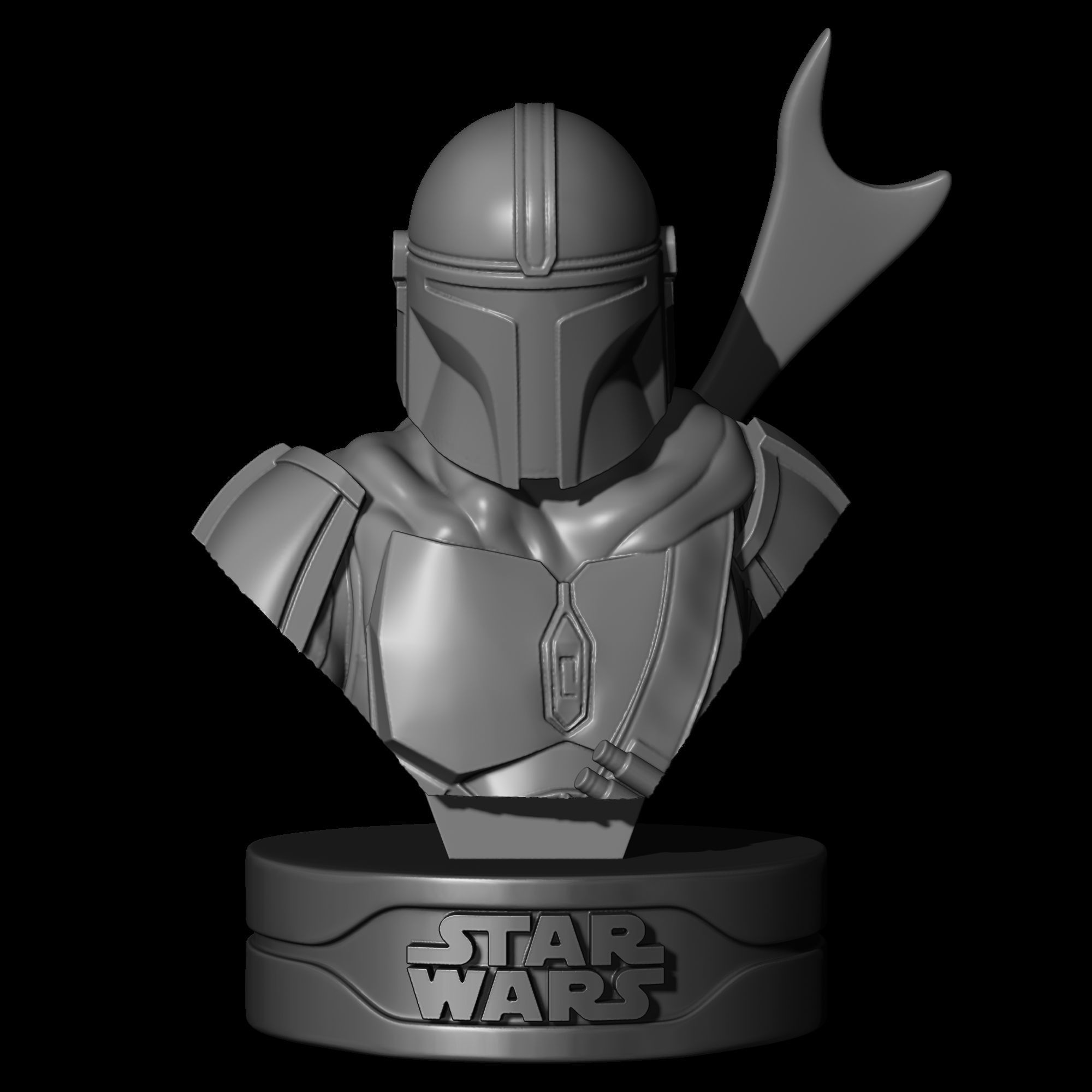 Mando mandalorian Star Wars STL files 3d printing collectibles 3D model ...