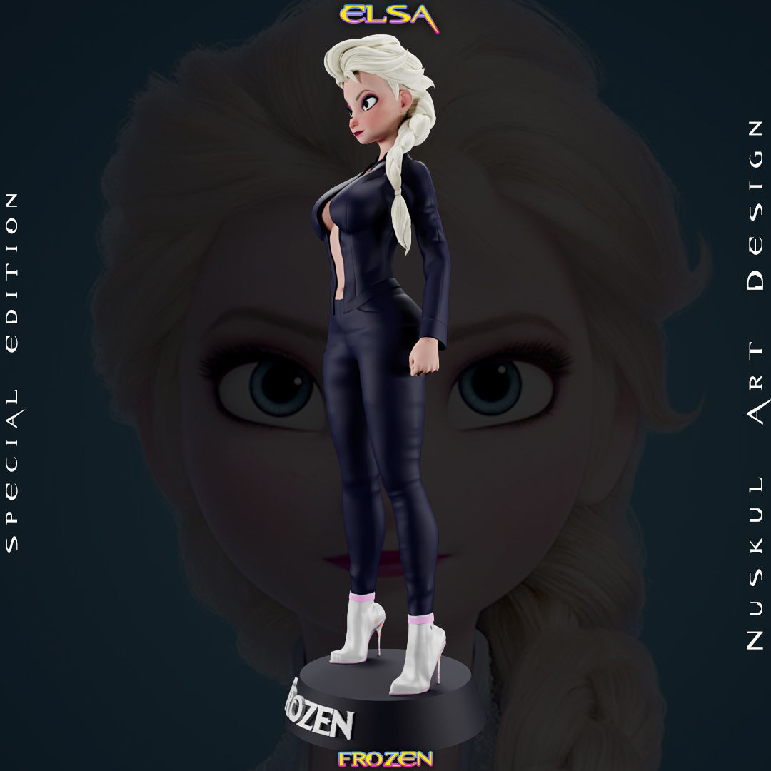 Elsa Steet Style - Frozen Disney - Collectible 3D model 3D printable ...
