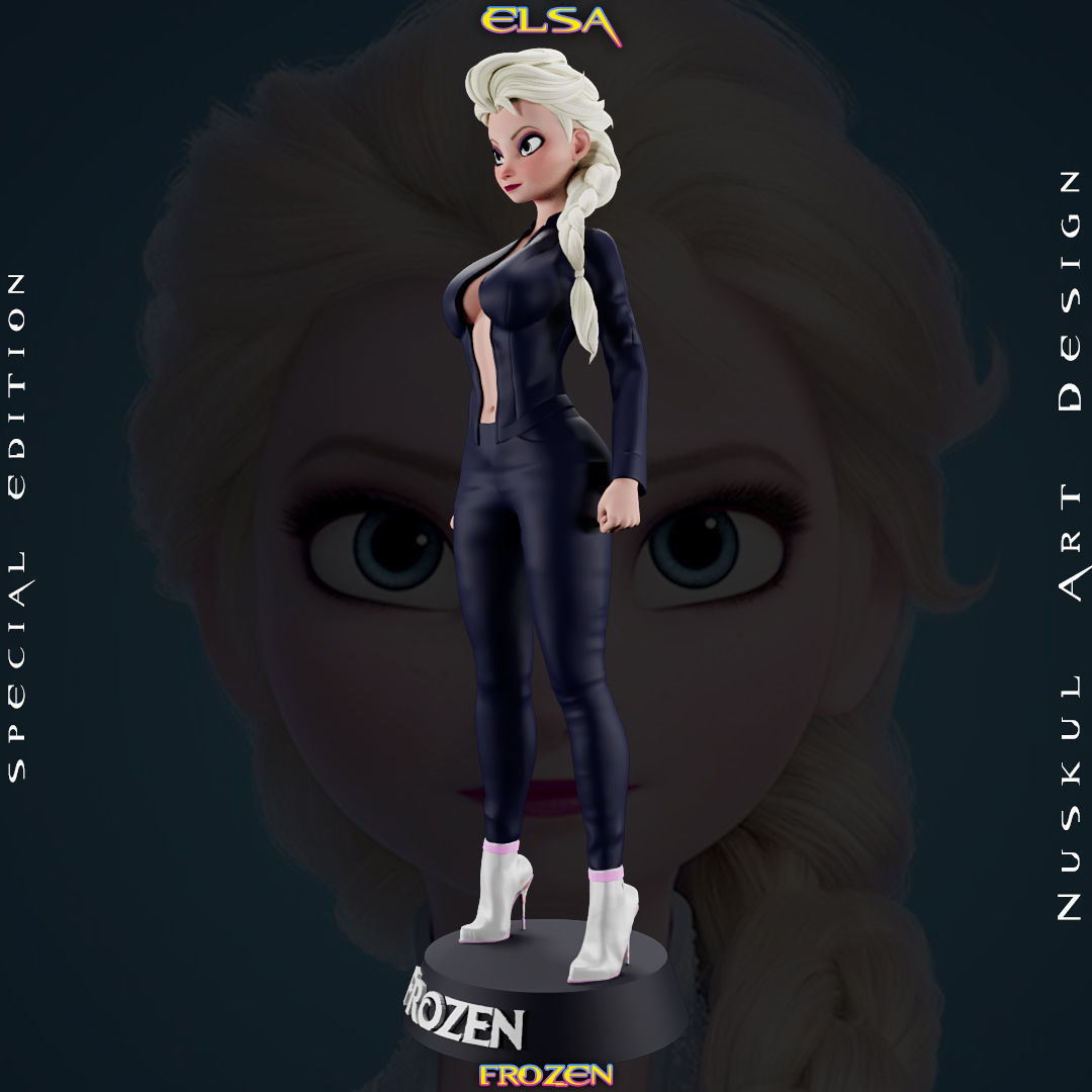 Elsa Steet Style - Frozen Disney - Collectible 3D model 3D printable ...