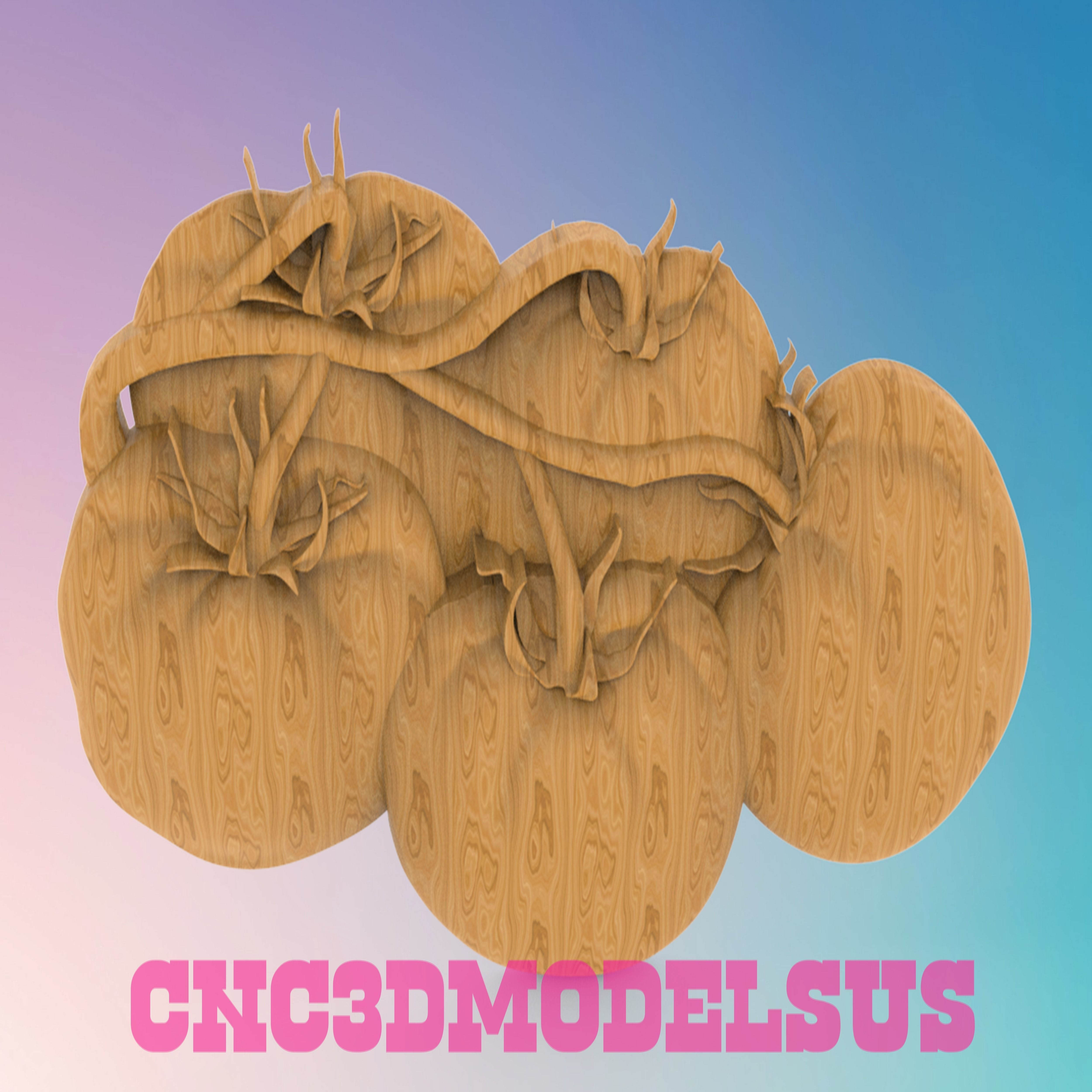 tomato 3D MODEL STL FILE FOR CNC ROUTER LASER And 3D PRINTER 3D model ...