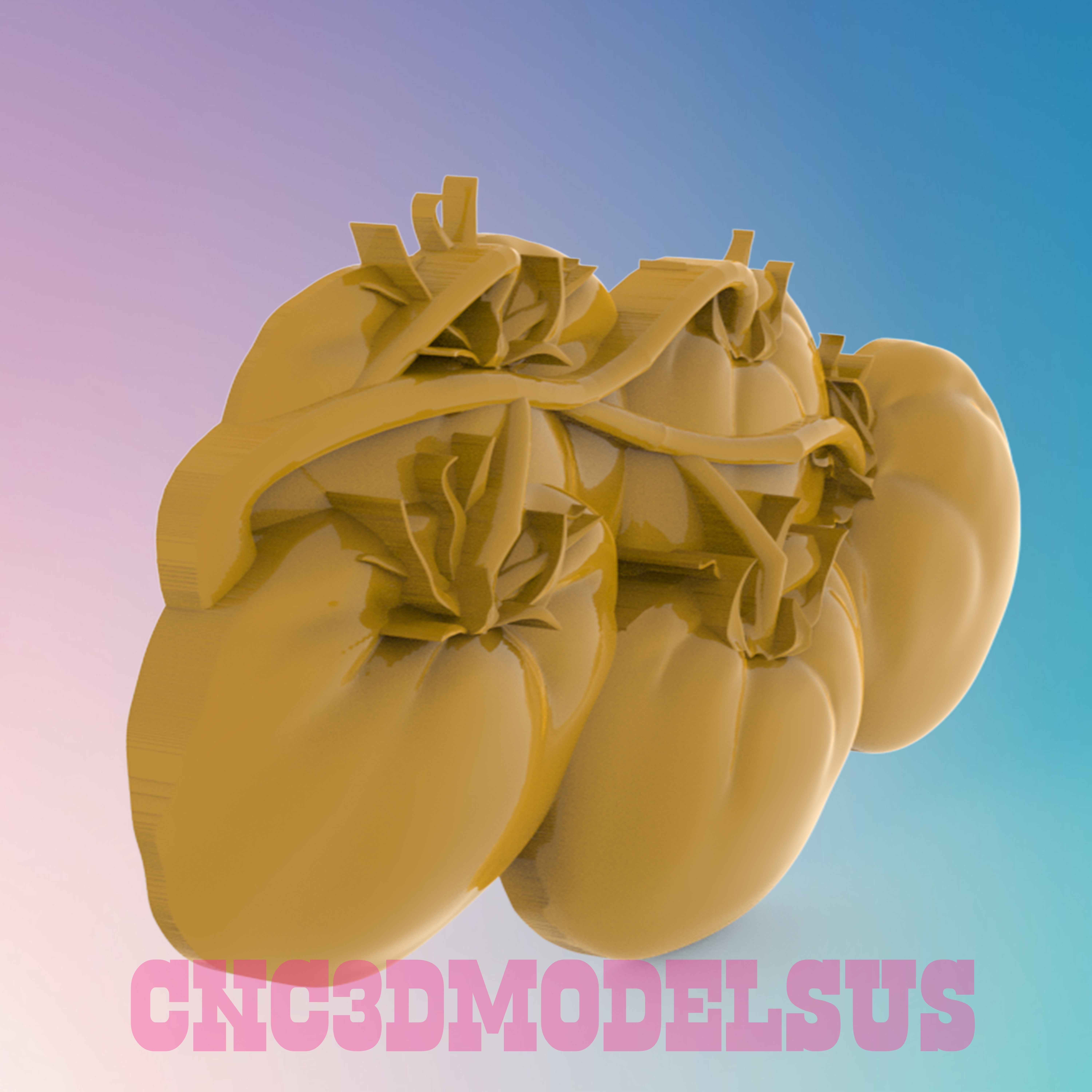 tomato 3D MODEL STL FILE FOR CNC ROUTER LASER And 3D PRINTER 3D model ...