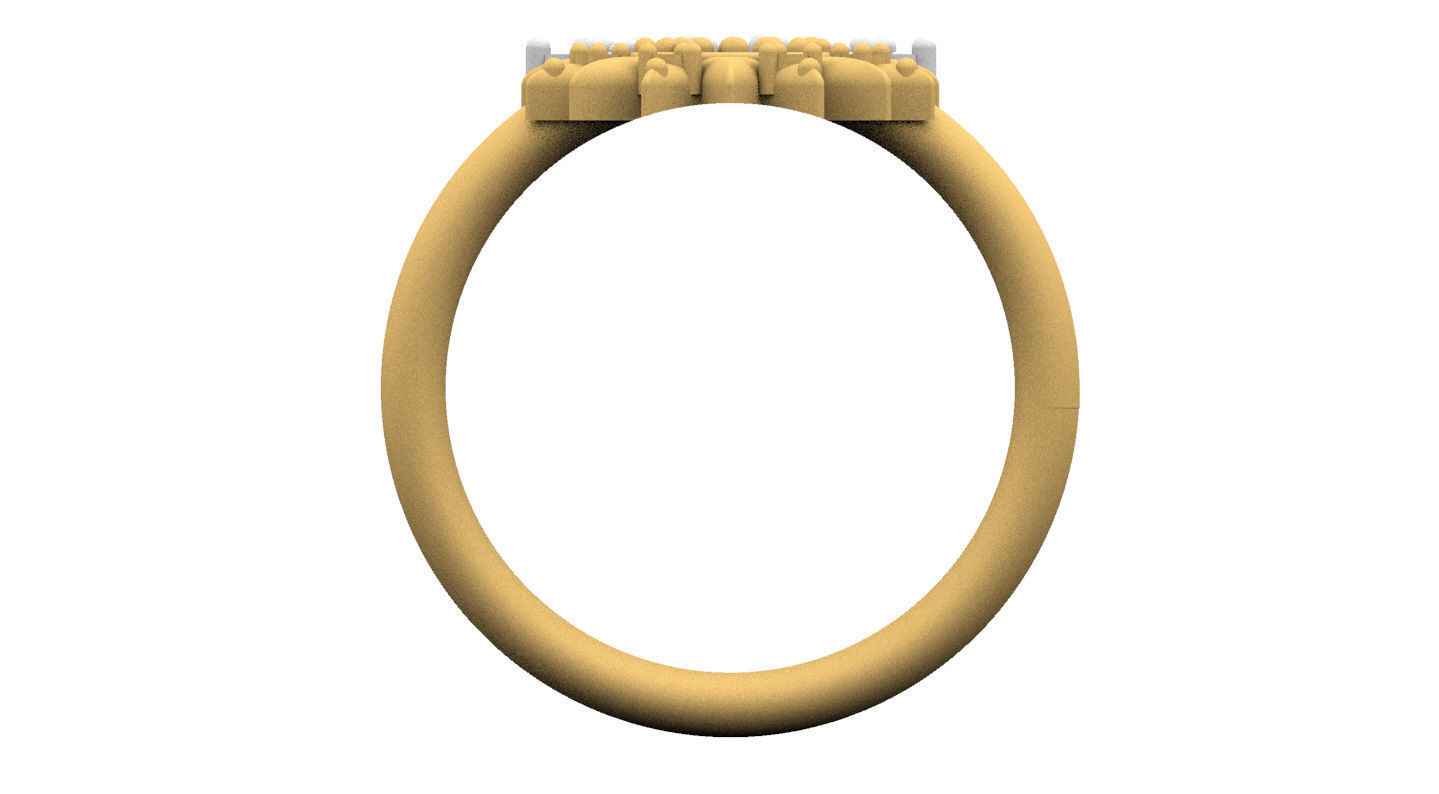 SUN AND MOON RINGS ANILLOS SOL Y LUNA INSPIRACION PAND 3D model 3D ...