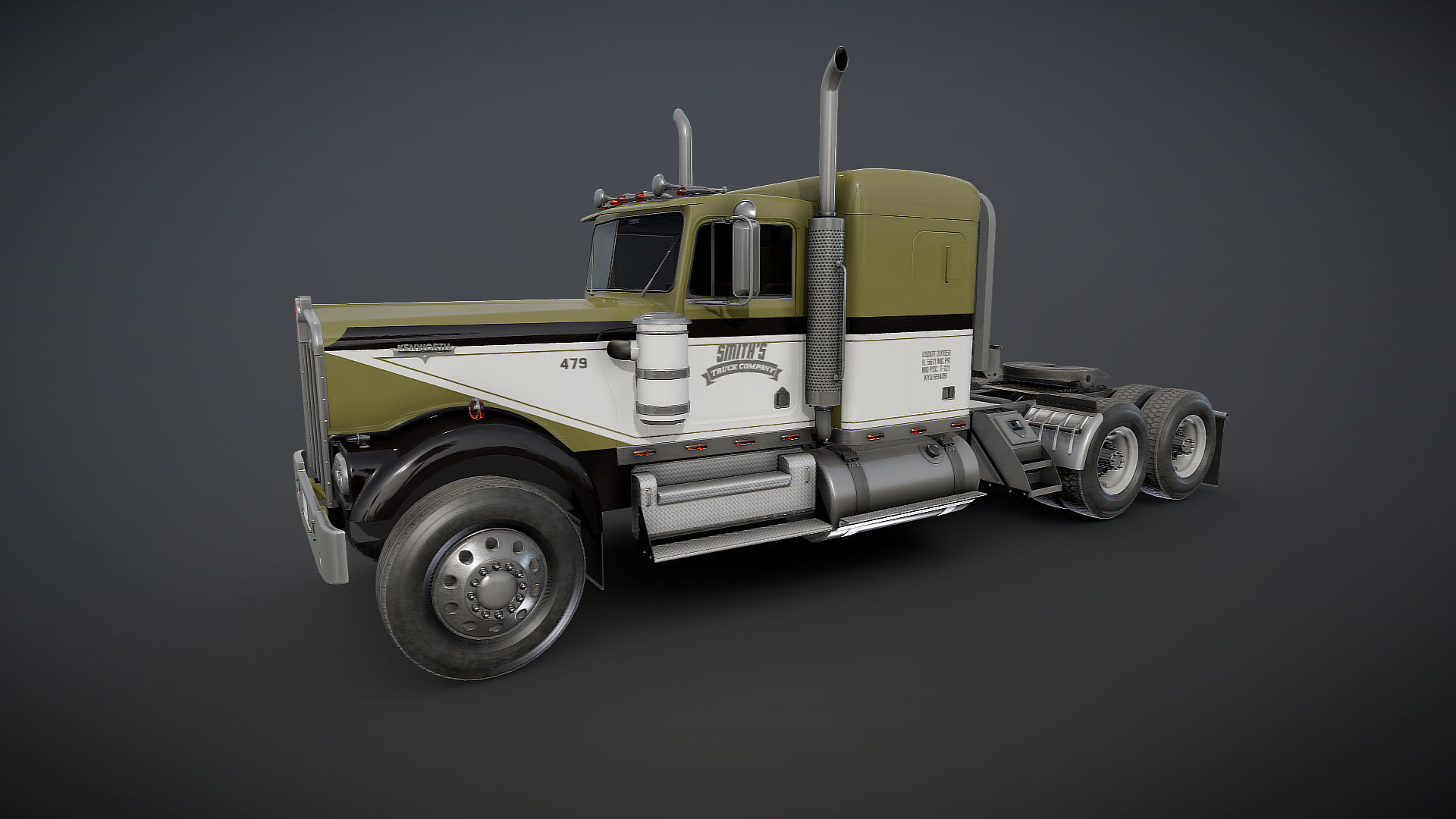 3D model Kenworth W900A VR / AR / low-poly | CGTrader