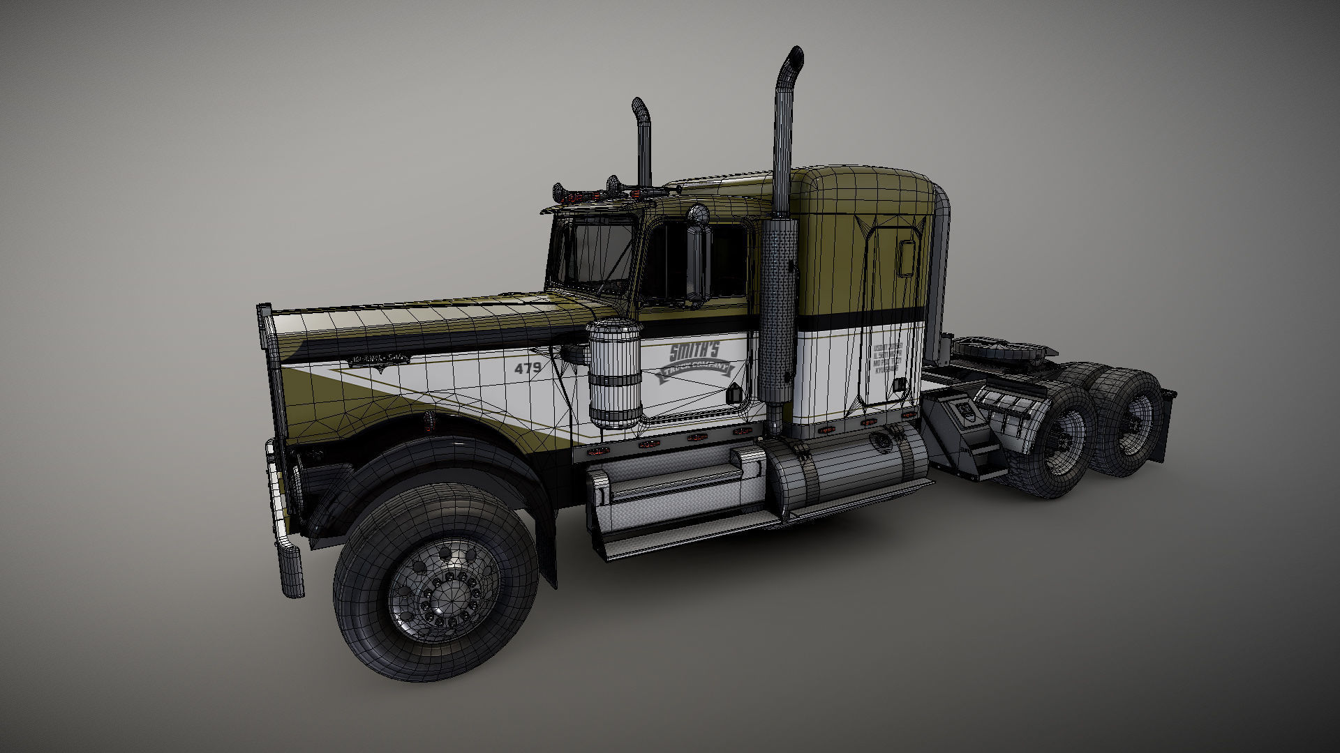 3D model Kenworth W900A VR / AR / low-poly | CGTrader