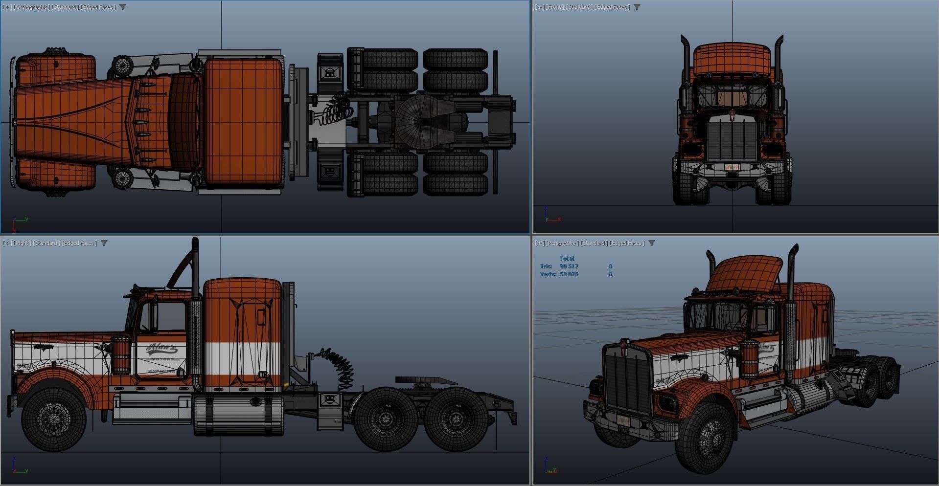 3D model Kenworth W900A VR / AR / low-poly | CGTrader