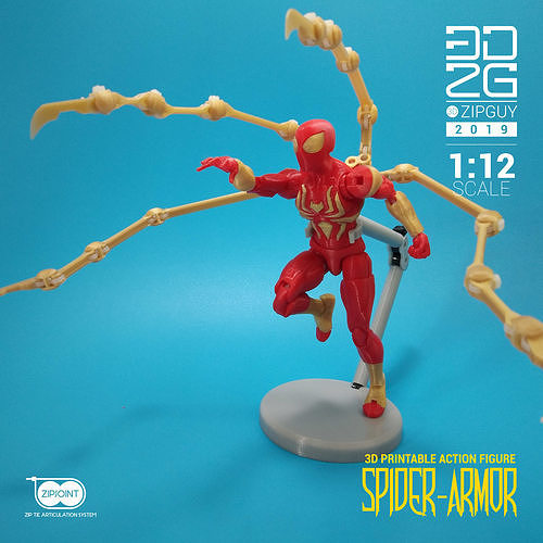 Zipguy Spiderman 3D Print Model 3D model 3D printable | CGTrader