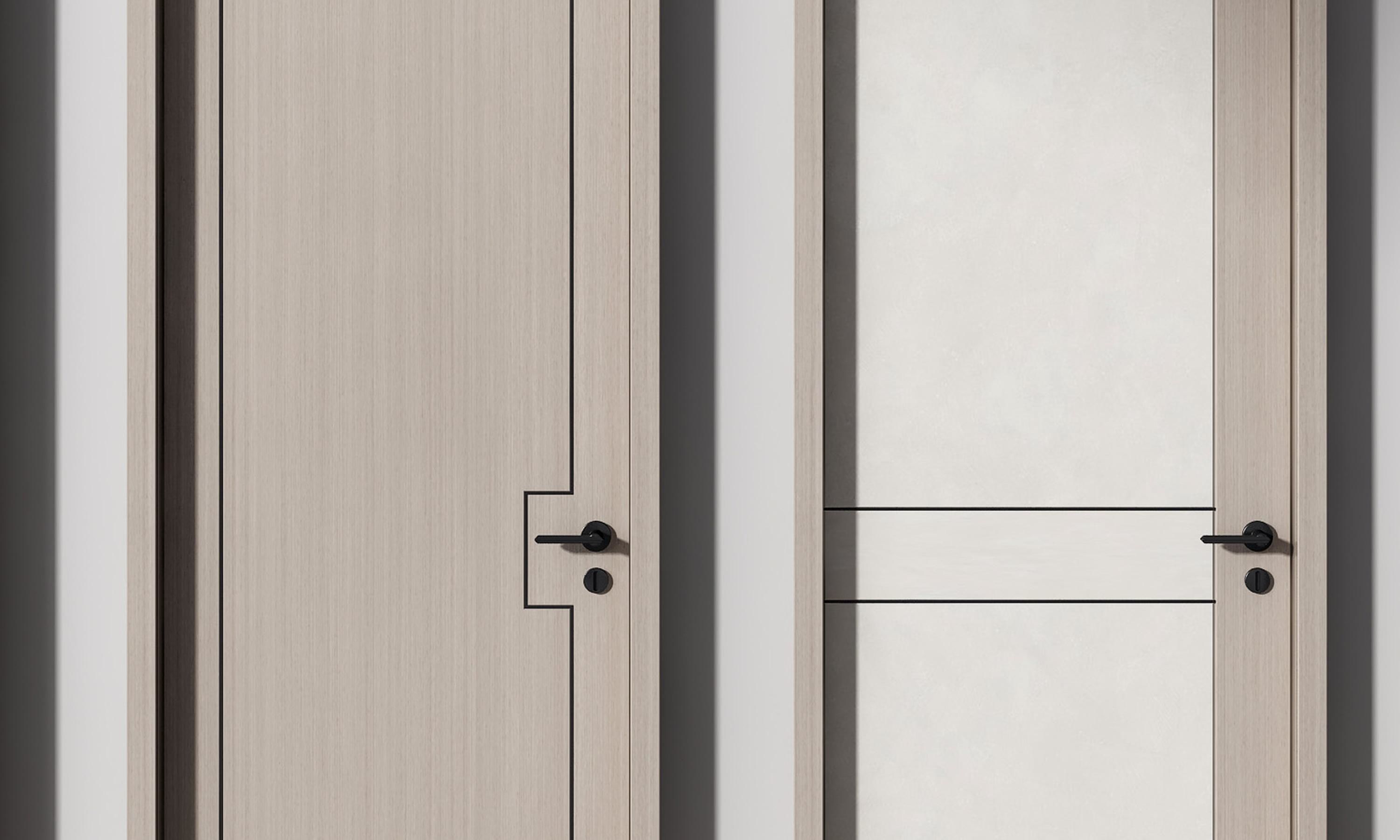 single bedroom Modern door 3D model | CGTrader