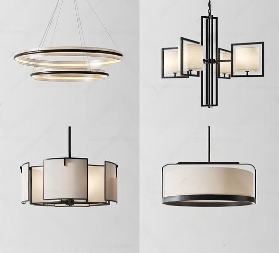 Chinese lighting fixture model 3D model | CGTrader