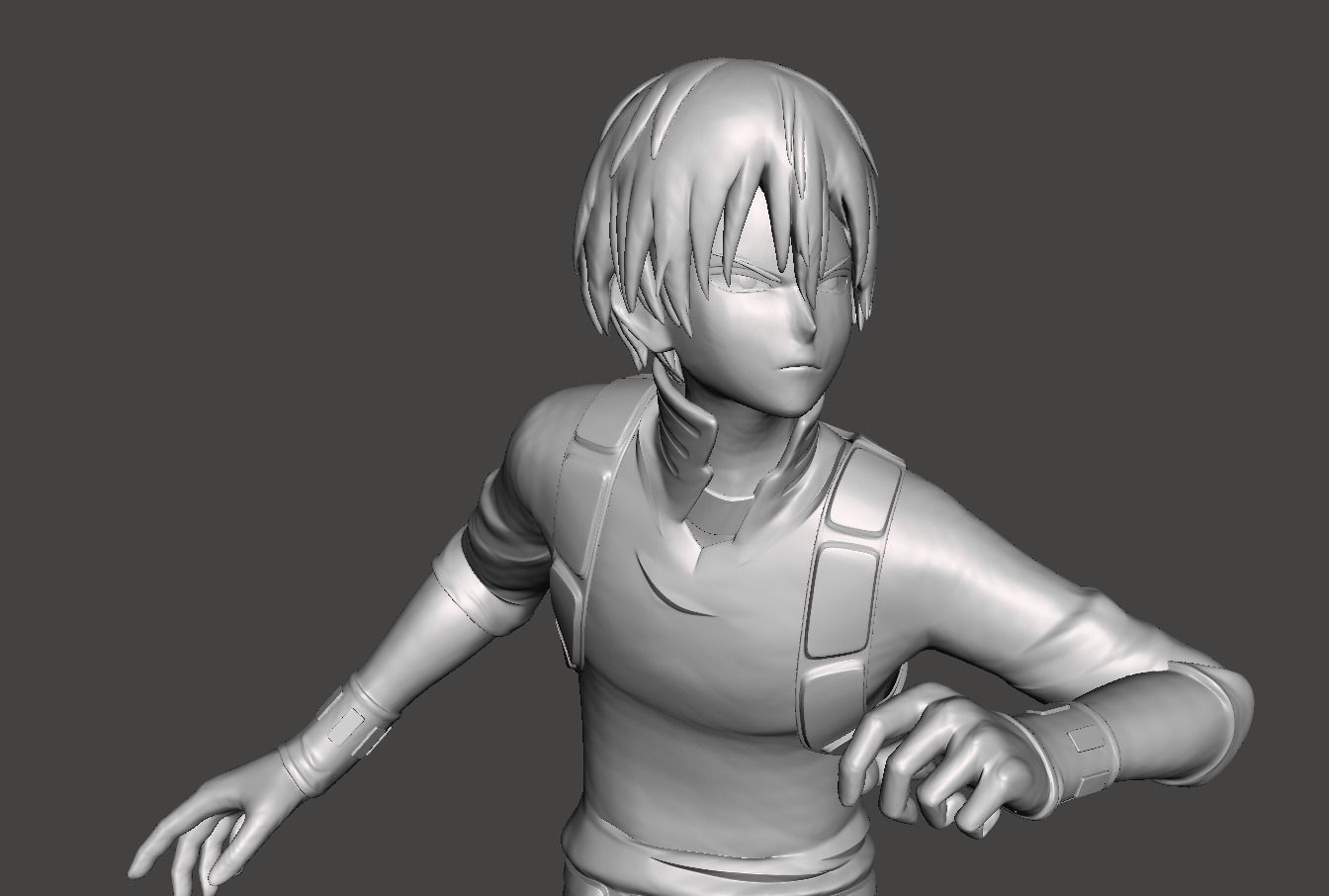 Shoto Todoroki 3D Model 3D model 3D printable | CGTrader