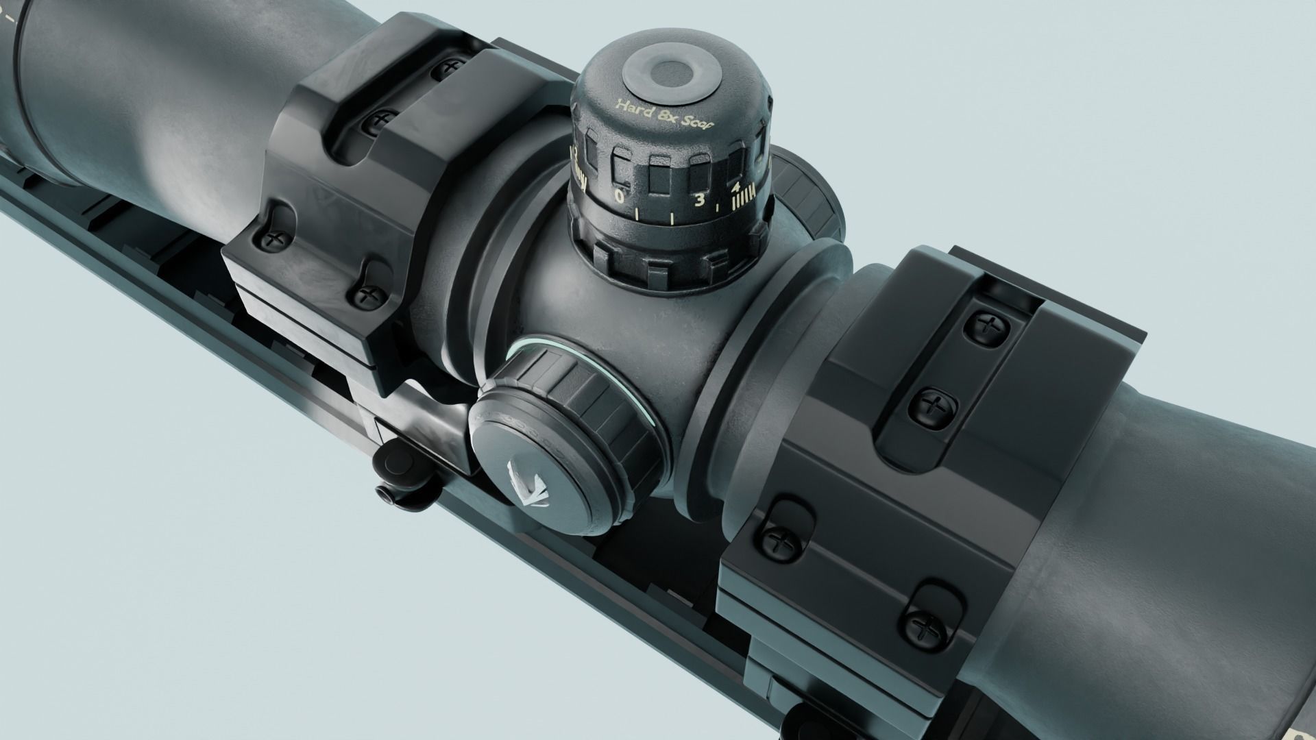 Precision 8X Gun Scope - High-Quality 3D Model 3D model | CGTrader