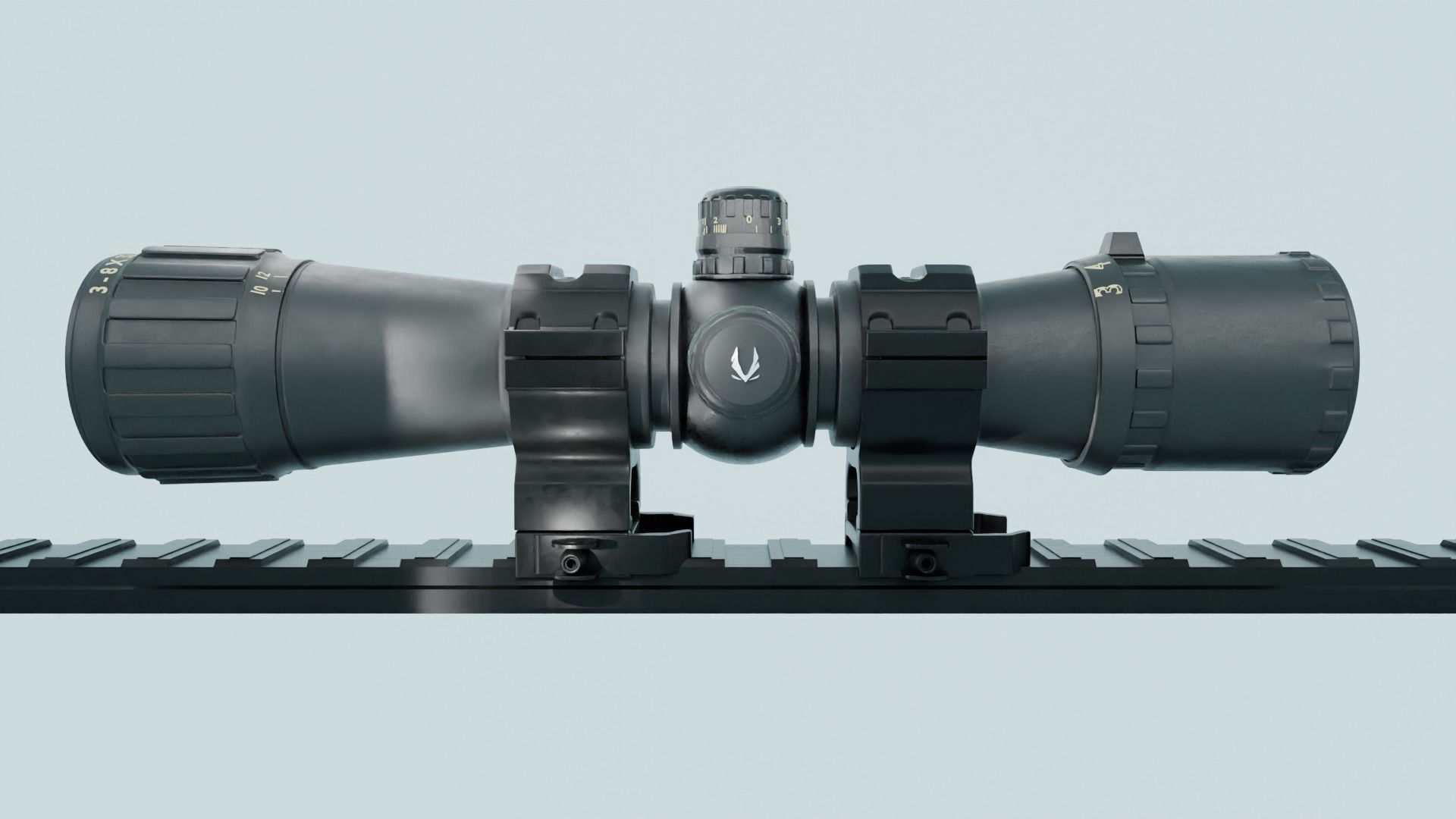 Precision 8X Gun Scope - High-Quality 3D Model 3D model | CGTrader