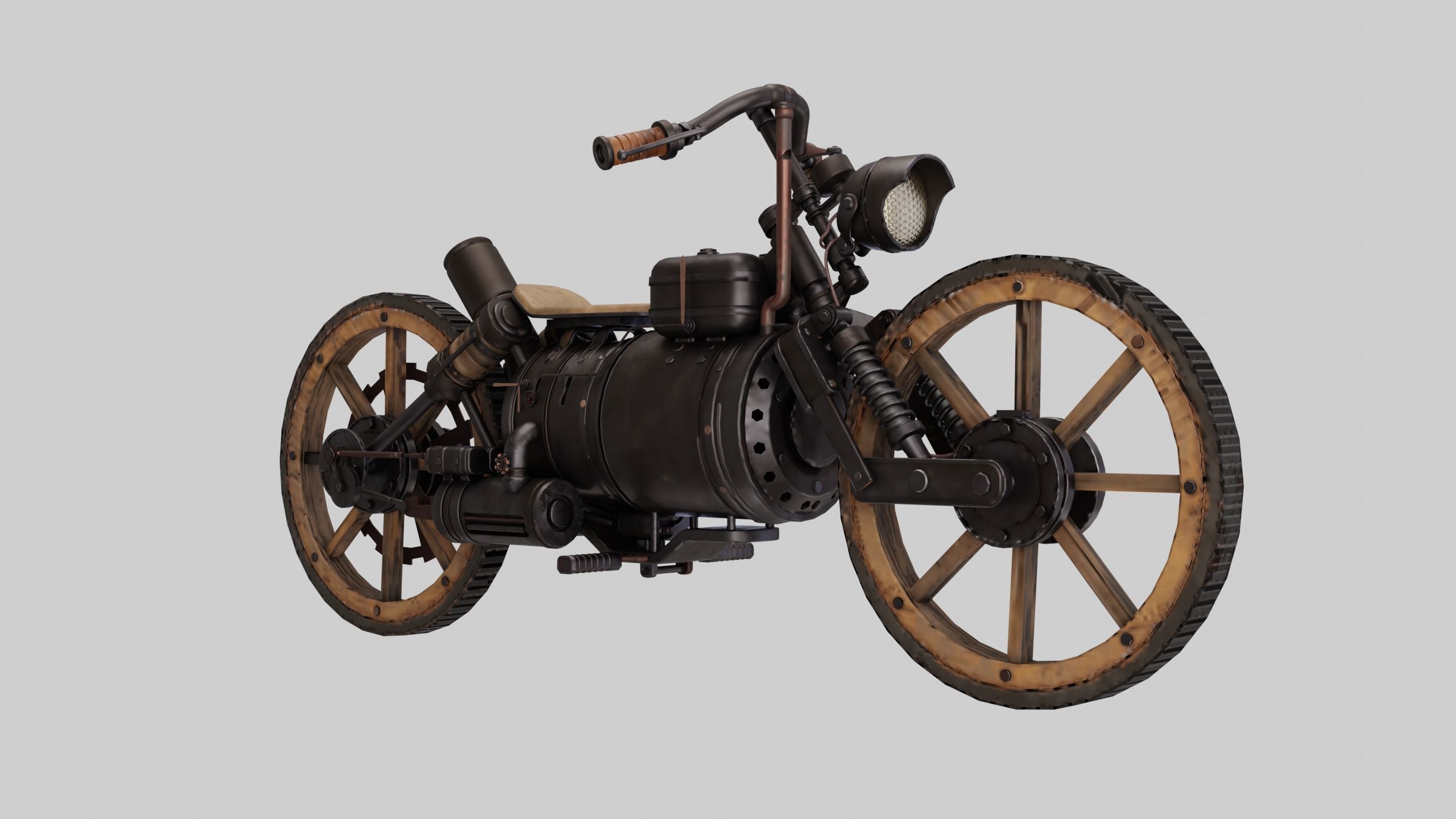 Steampunk Bike 3D model | CGTrader