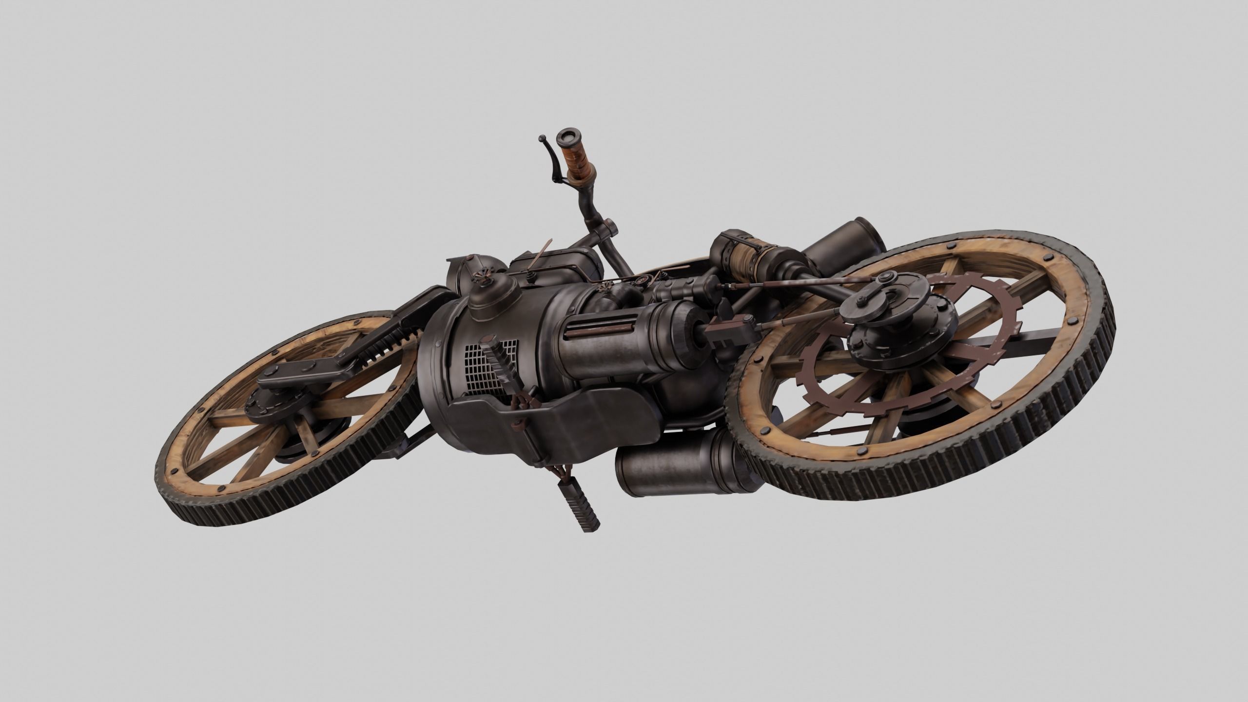 Steampunk Bike 3D model | CGTrader