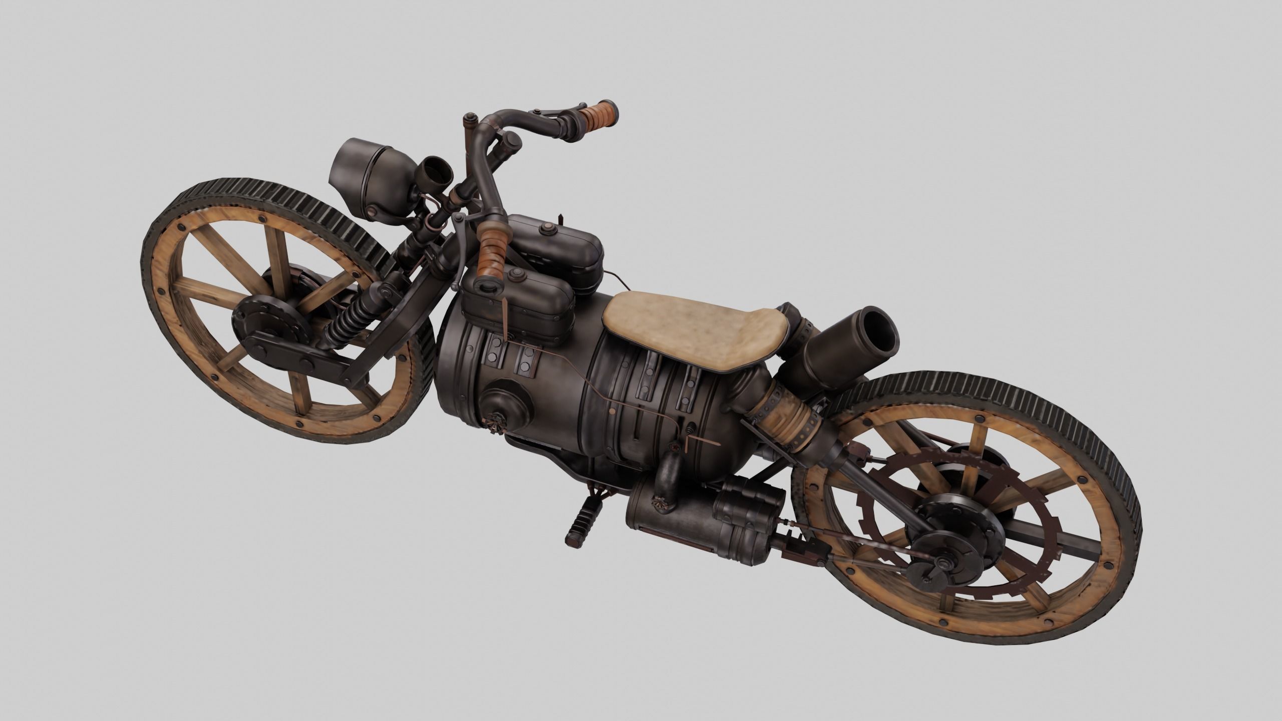 Steampunk Bike 3D model | CGTrader