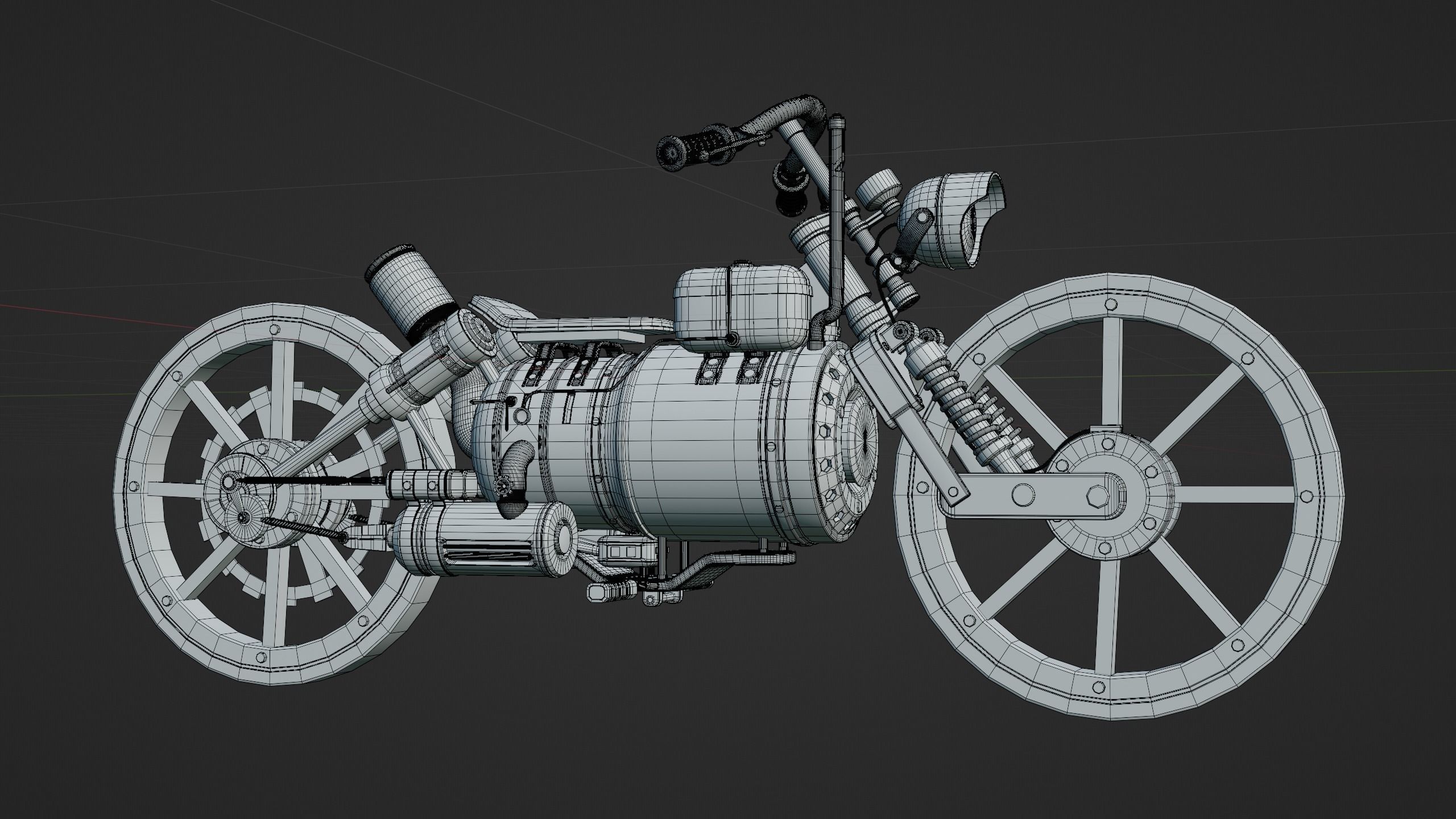 Steampunk Bike 3D model | CGTrader