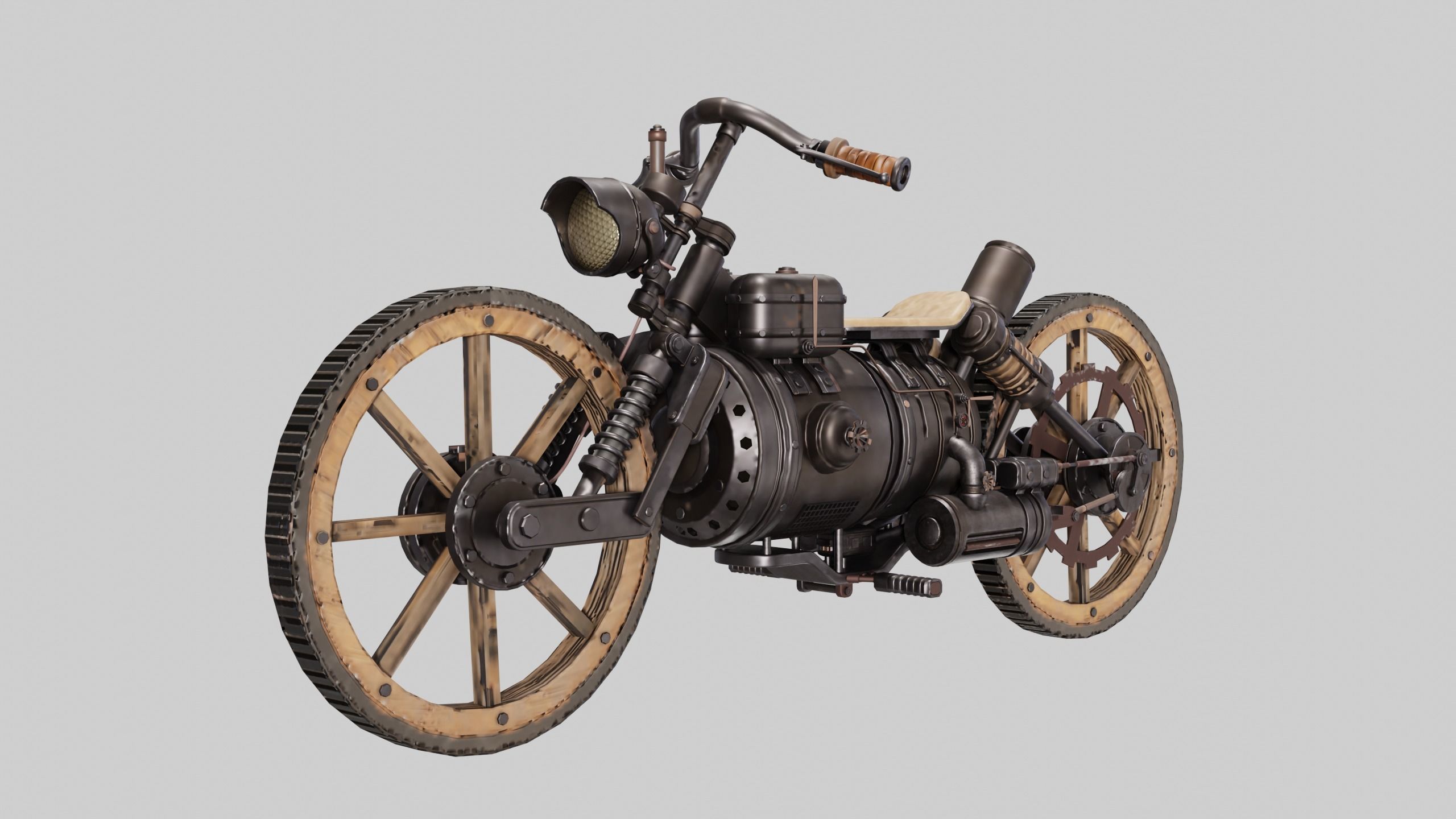 Steampunk Bike 3D model | CGTrader