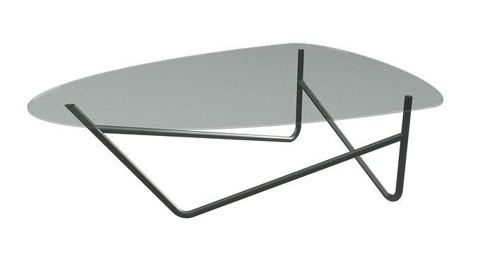 Unique glass table free 3D model | CGTrader