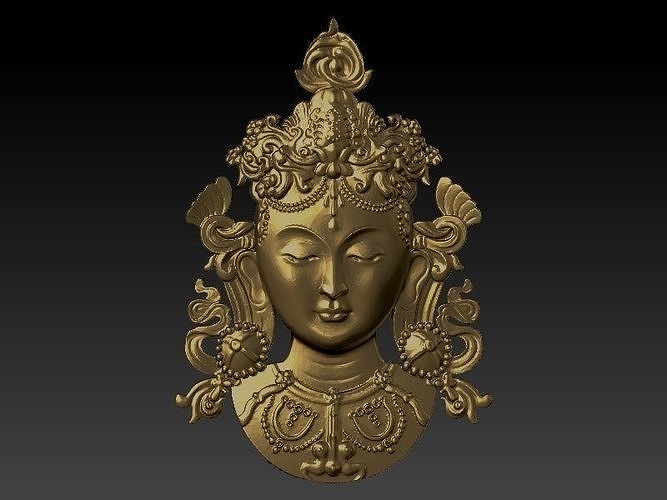 Goddess Tara Mask 3D model 3D printable | CGTrader