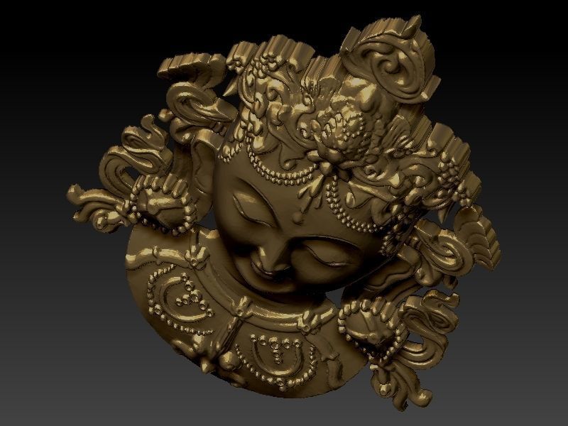 Goddess Tara Mask 3D model 3D printable | CGTrader