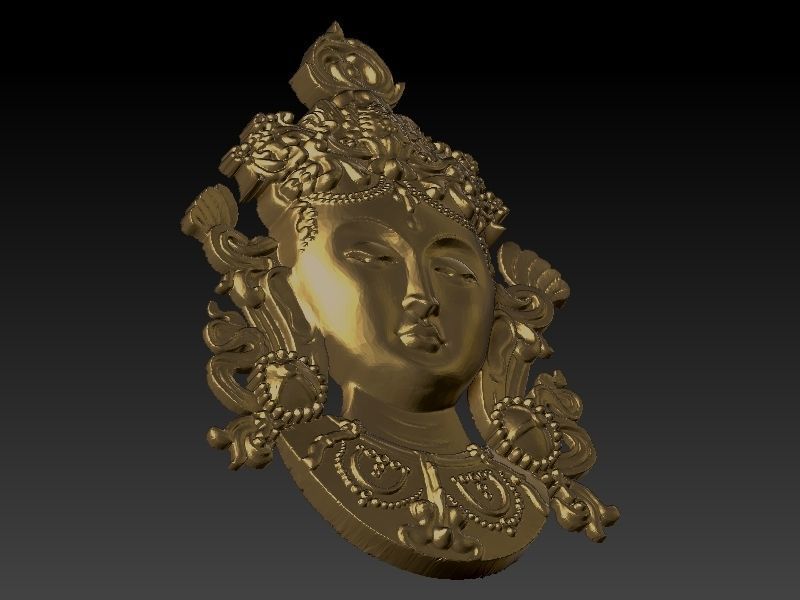 Goddess Tara Mask 3D model 3D printable | CGTrader