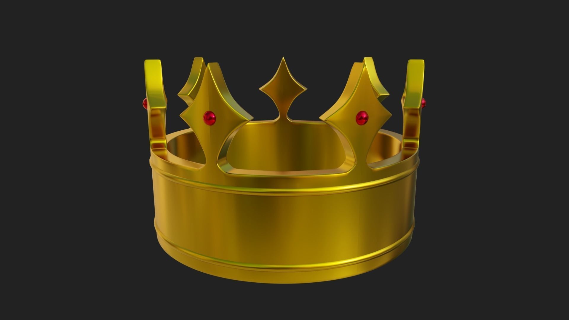 3D model Gold Crowns VR / AR / low-poly | CGTrader