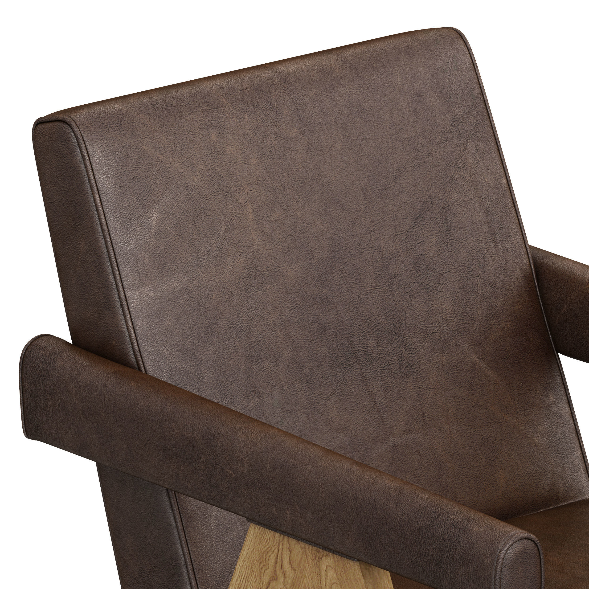Restoration Hardware Jakob Leather Lounge Chair 3D model | CGTrader