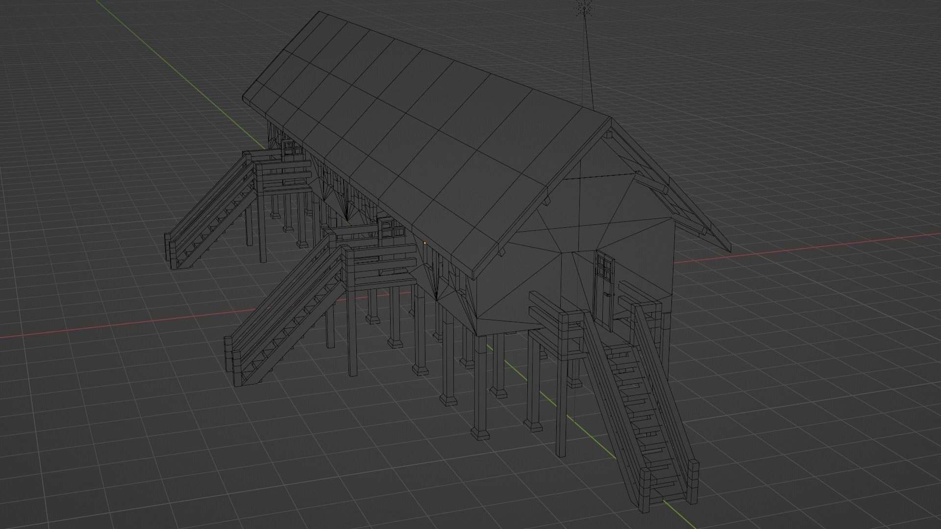3D model Rumah Panjang VR / AR / low-poly | CGTrader