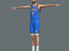 T-Pose Chet Holmgren Oklahoma City Thunder NBA 3D model animated rigged ...