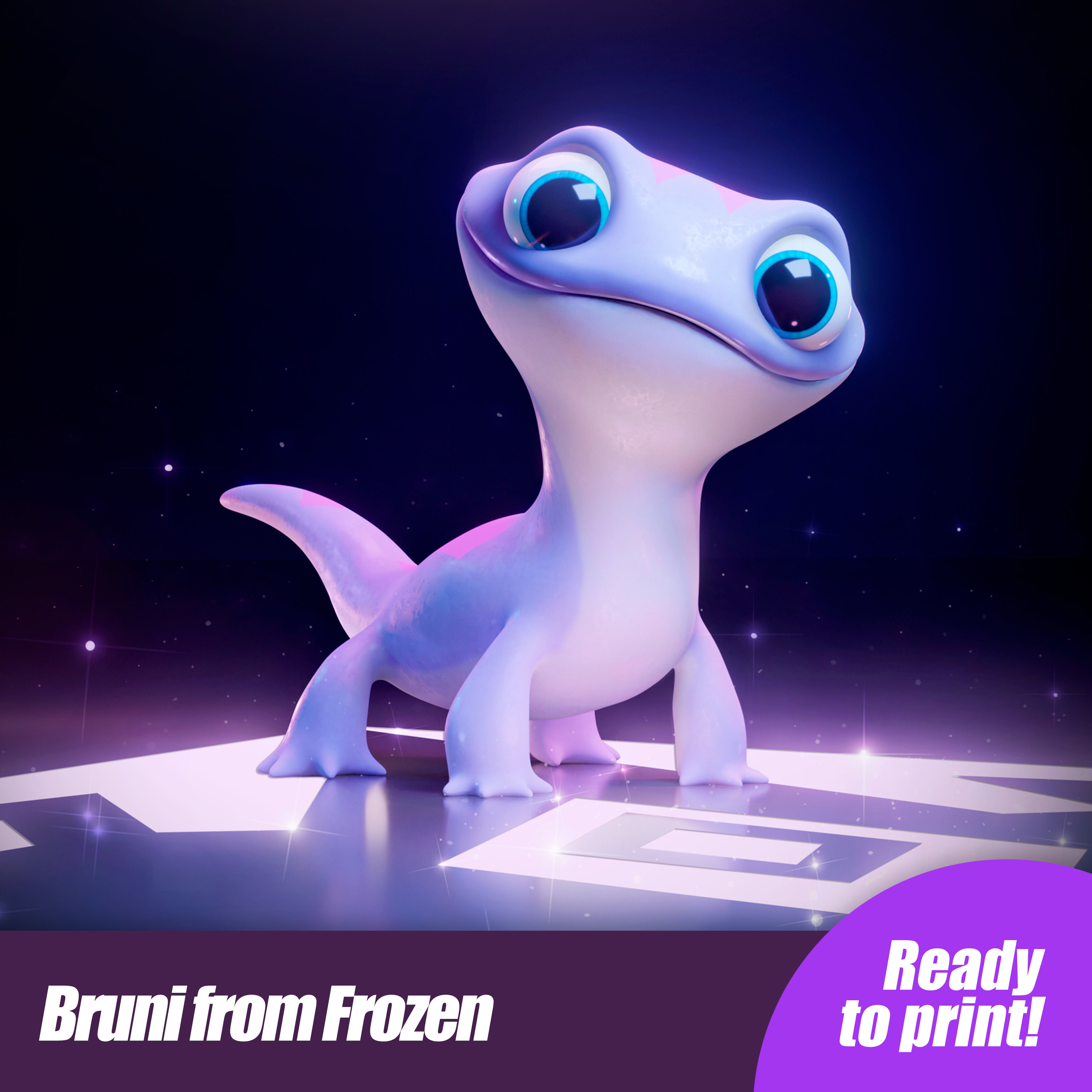BRUNI FROZEN 2 3D FIGURE CONGELADO 2 3D model 3D printable | CGTrader