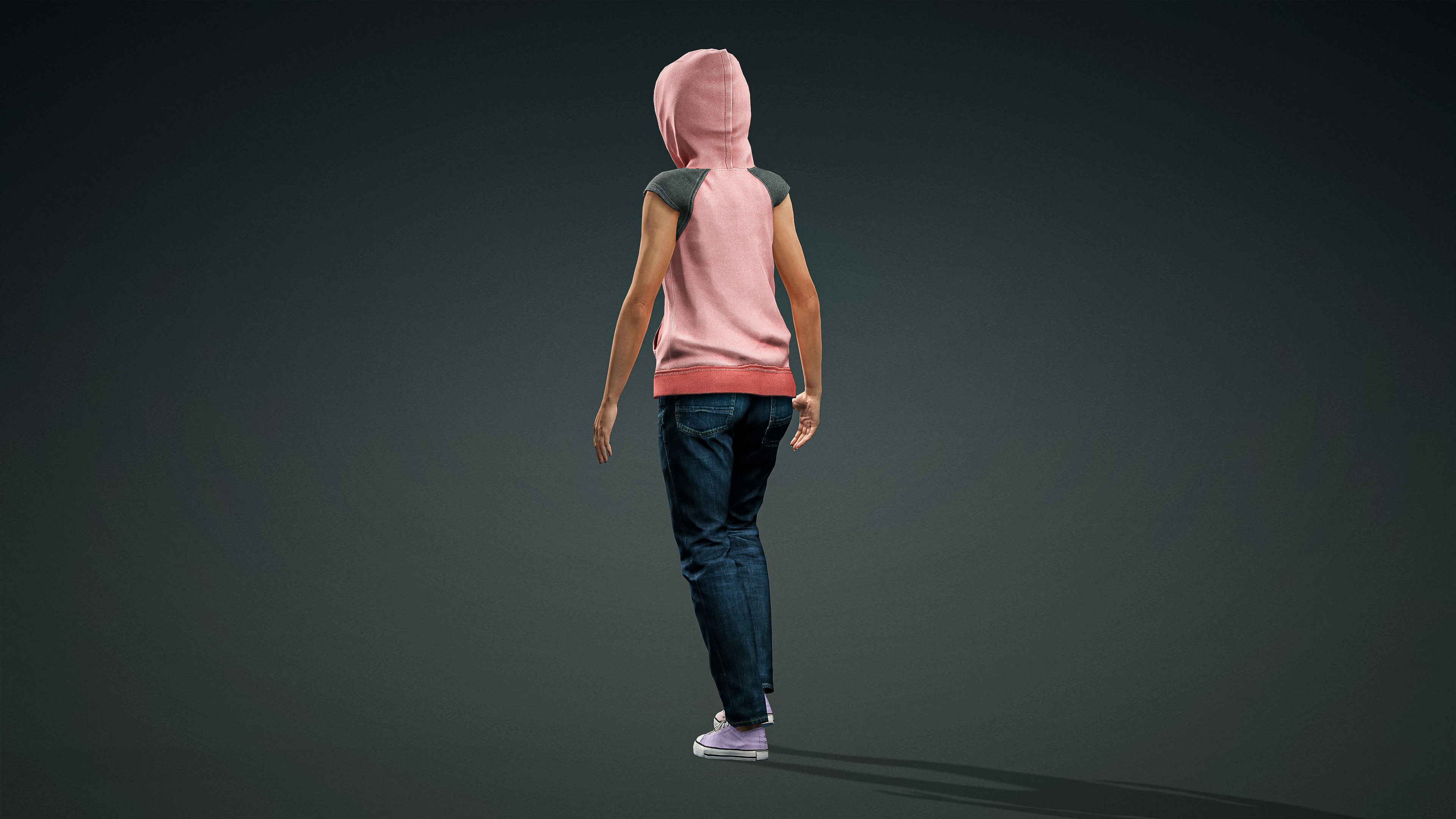3D model High Quality Realistic Female Rapper Dancer Hip Hop VR / AR ...