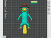 PERRY THE PLATYPUS FLEXIBLE ARTICULATED 3D model 3D printable | CGTrader