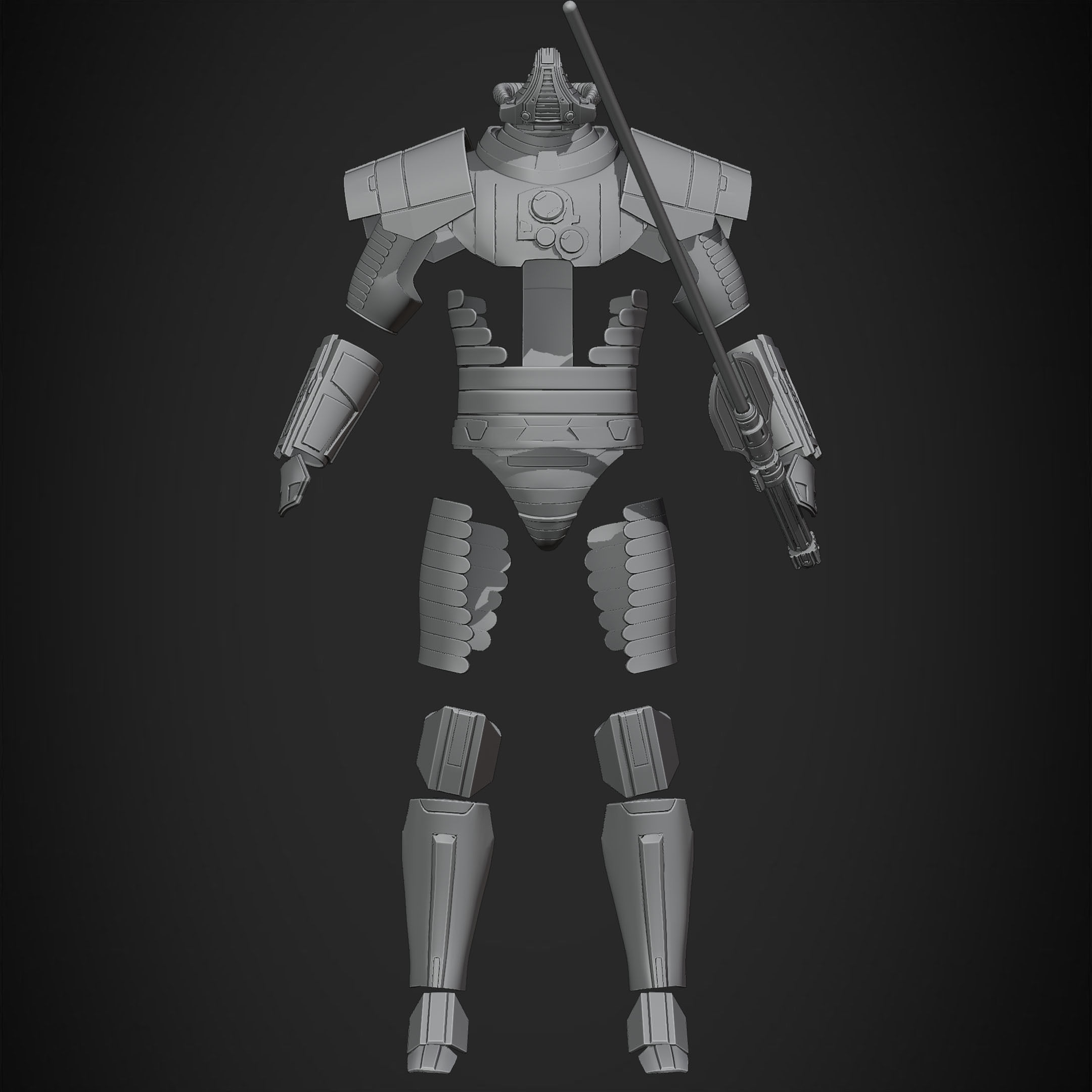 Star Wars Darth Malgus Full Armor and Lightsaber for Cosplay 3D Model ...