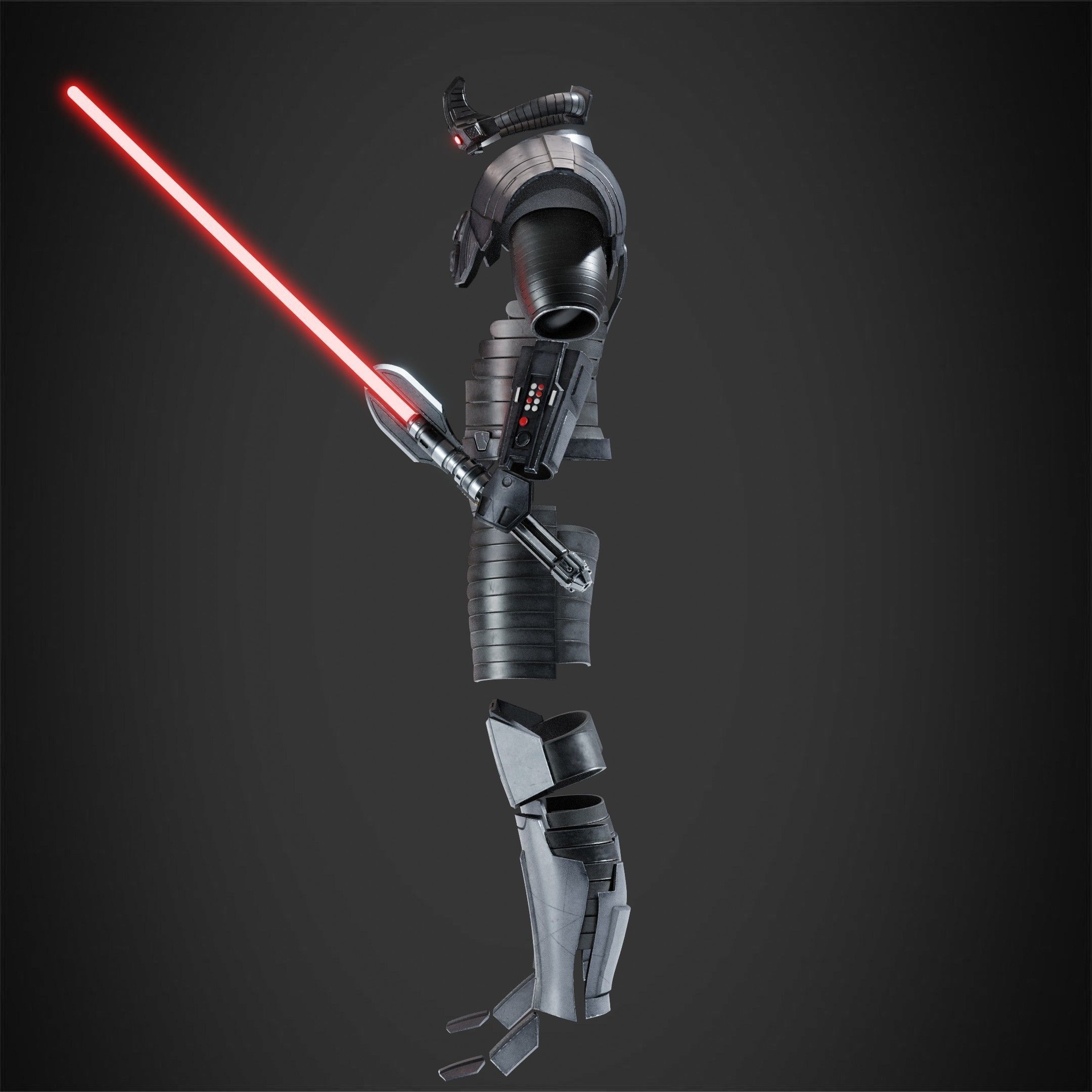 Star Wars Darth Malgus Full Armor and Lightsaber for Cosplay 3D Model ...