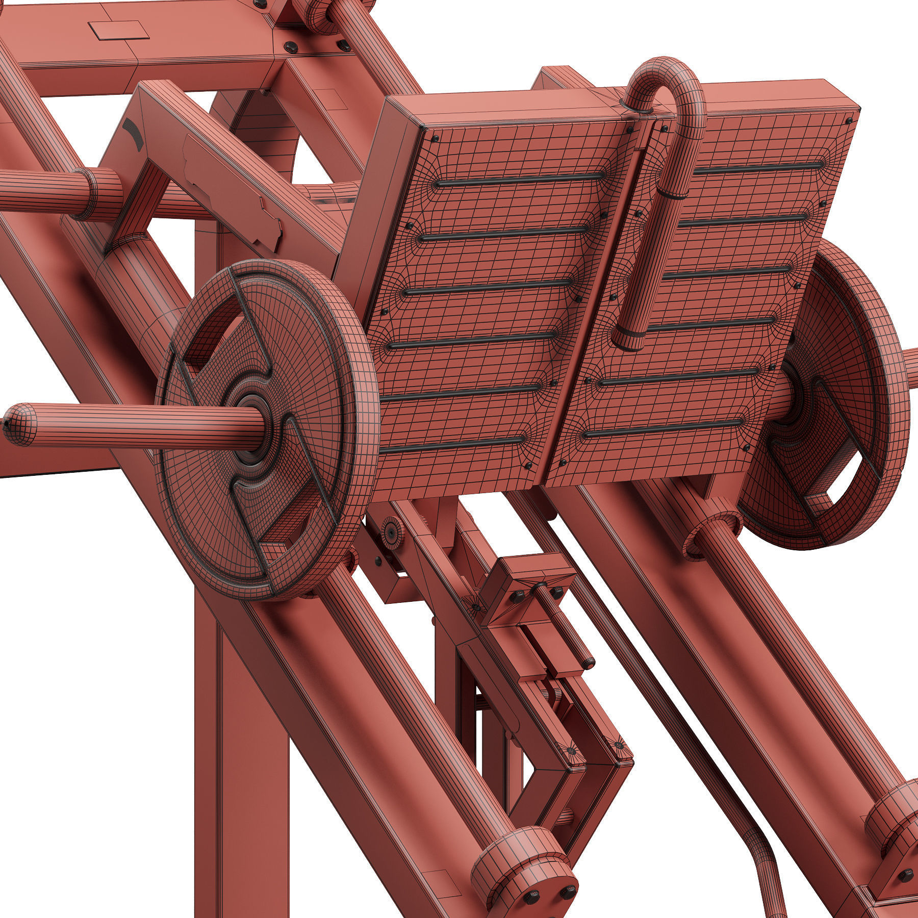 Pure Linear Leg Press 3D model | CGTrader