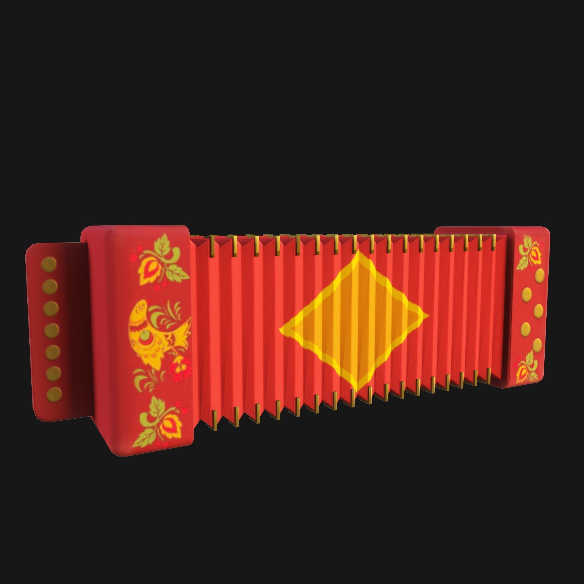 3D model Musical instruments stylized 3D VR / AR / low-poly | CGTrader