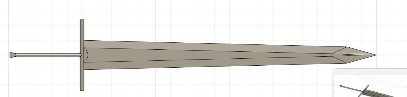 printable model of sword free 3D model 3D printable | CGTrader