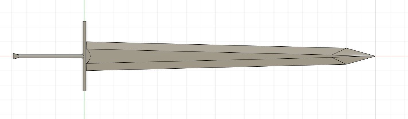 printable model of sword free 3D model 3D printable | CGTrader