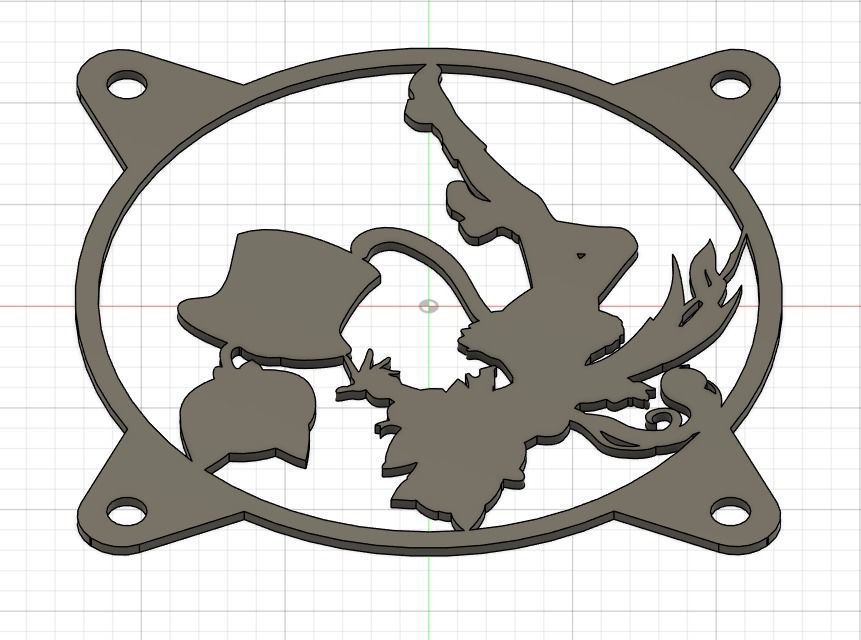 Genshin Impact Lynette PC fan cover 3D model 3D printable | CGTrader