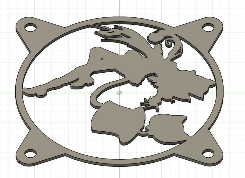 Genshin Impact Lynette PC fan cover 3D model 3D printable | CGTrader