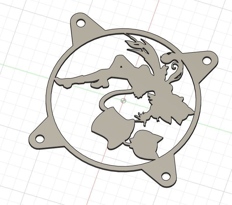 Genshin Impact Lynette PC fan cover 3D model 3D printable | CGTrader