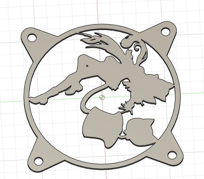 Genshin Impact Lynette PC fan cover 3D model 3D printable | CGTrader