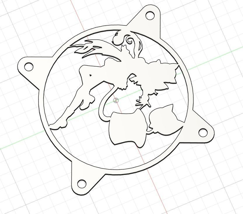 Genshin Impact Lynette PC fan cover 3D model 3D printable | CGTrader