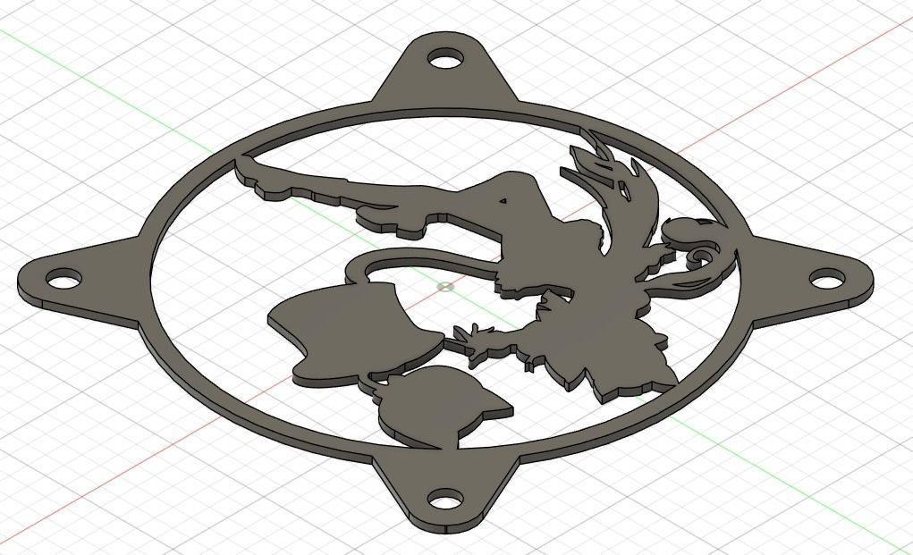 Genshin Impact Lynette PC fan cover 3D model 3D printable | CGTrader