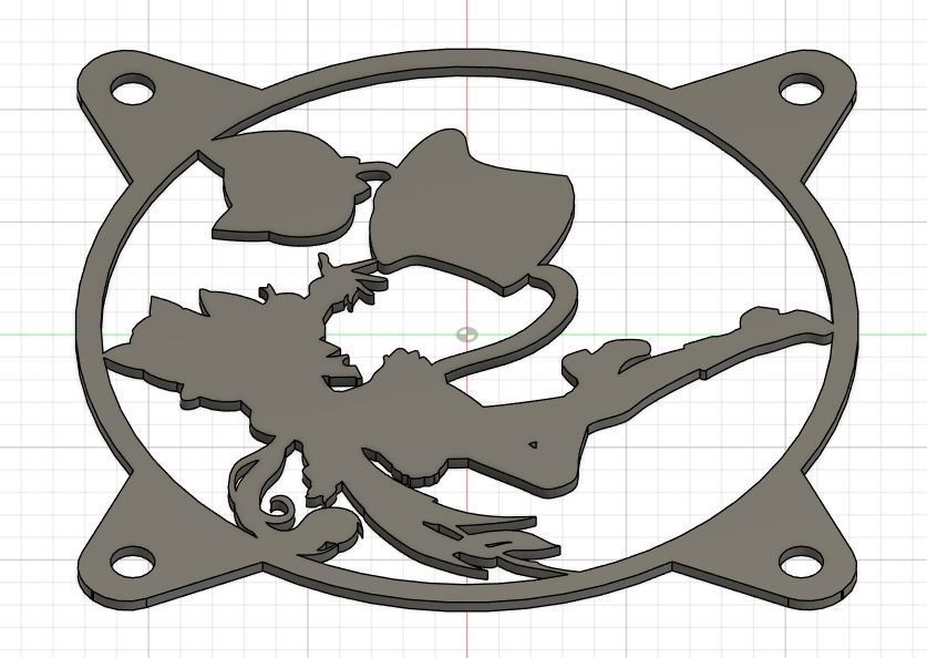 Genshin Impact Lynette PC fan cover 3D model 3D printable | CGTrader