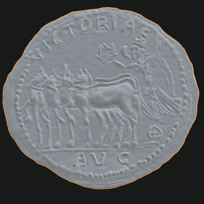 Golden Aureus of Emperor Probus Roman Coin 3D model | CGTrader
