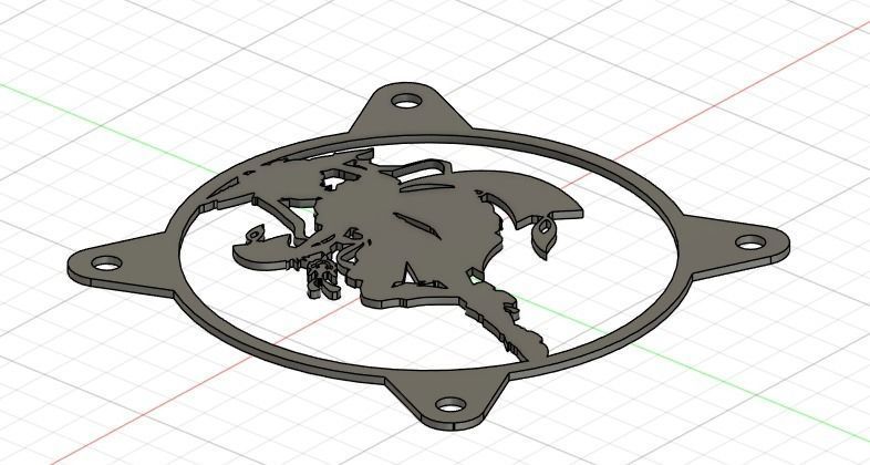 Genshin Impact Wanderer Scaramouche PC fan cover 3D model 3D printable ...